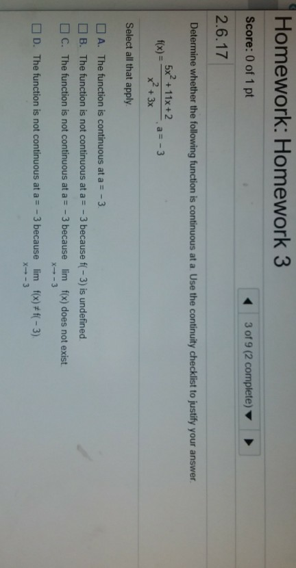 Solved Homework Homework 3 Score 0 Of 1 Pt 3 Of 9 2