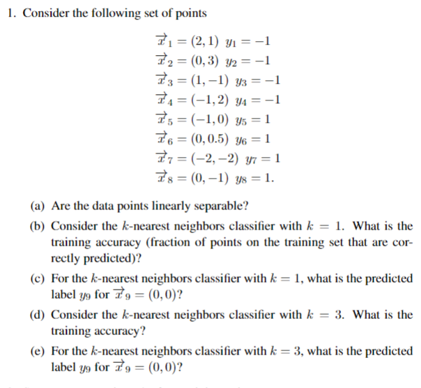 Solved Consider the following set of | Chegg.com