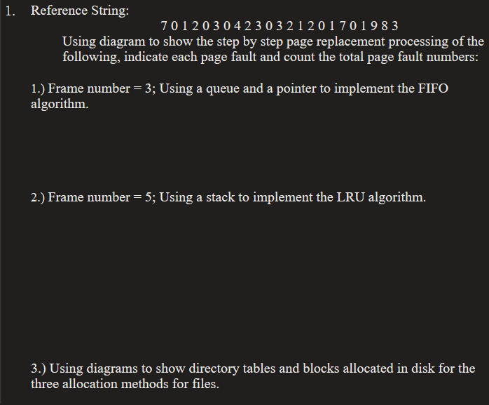 Solved 70120304230321201701983 Using diagram to show the | Chegg.com