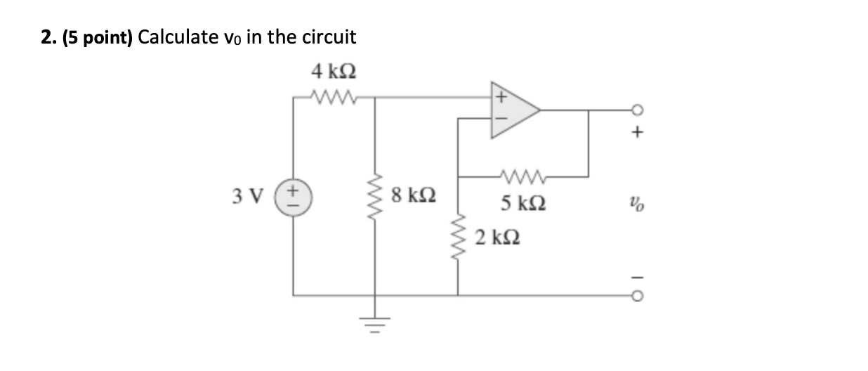 Solved Calculate v0 ﻿in the circuit | Chegg.com