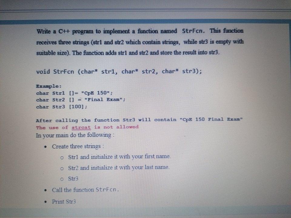 Solved Write a CH program to implement a function named | Chegg.com