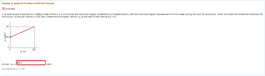 Solved A variable torque is applied to a rotating wheel at | Chegg.com