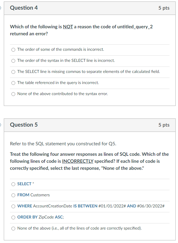 You attempt to run the second query | Chegg.com