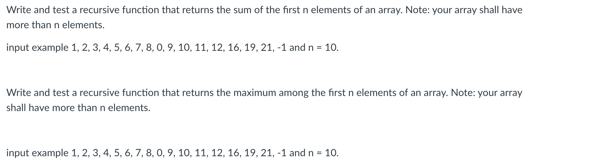 Solved Write and test a recursive function that returns the | Chegg.com