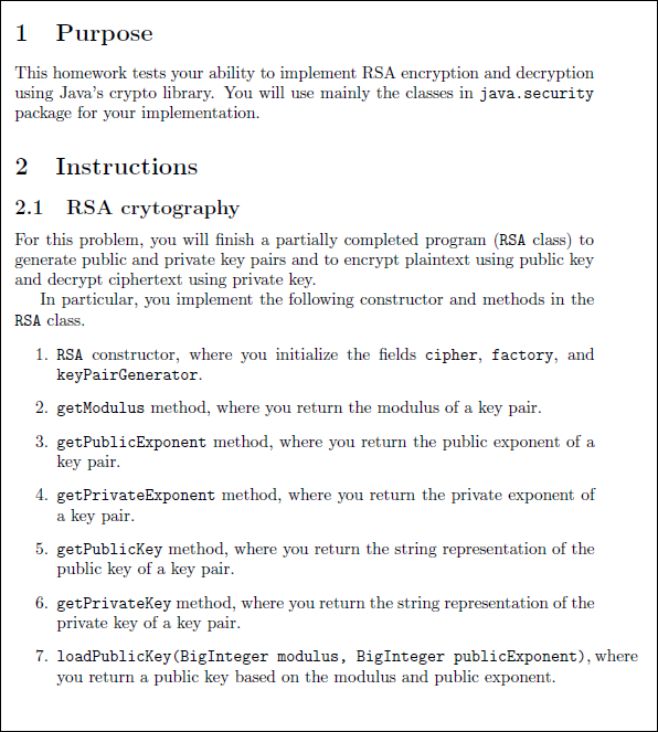 Solved 1 Purpose This homework tests your ability to | Chegg.com