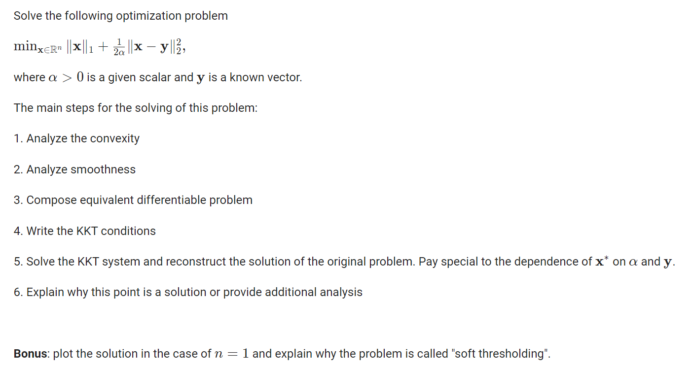 Solved Solve the following optimization problem minxerr | Chegg.com