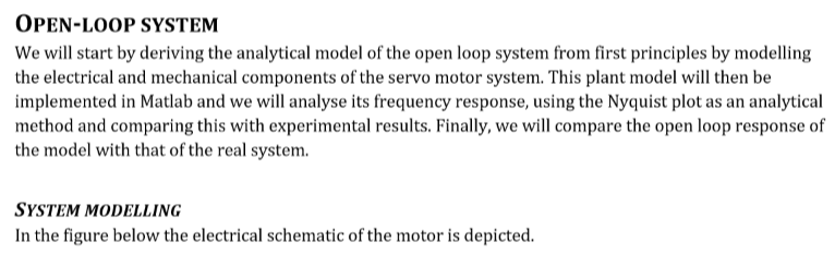 OPEN-LOOP SYSTEM We will start by deriving the | Chegg.com