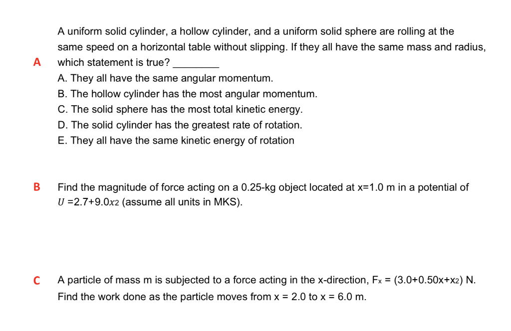 Solved Answer the all parts of the physics question, give | Chegg.com