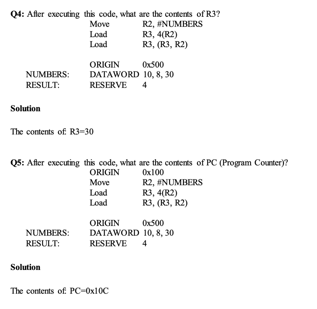 Solved Q4: After executing this code, what are the contents | Chegg.com