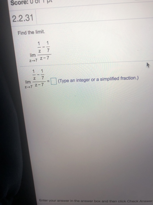Solved 2.2.33 Find the following limit. 4 u -16 4 16 | Chegg.com