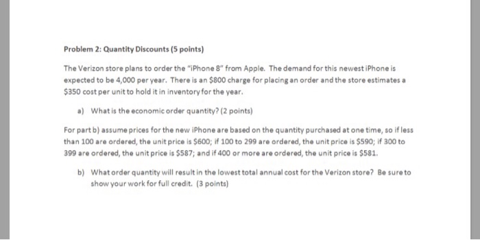 Solved Supply chain management Do all | Chegg.com