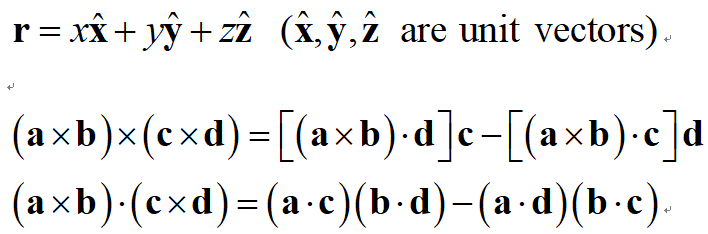 Solved a, b, c, d = arbitrary vector Verify equation of | Chegg.com