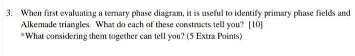 Solved 3. When first evaluating a ternary phase diagram, it | Chegg.com
