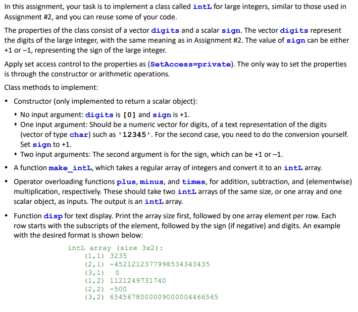 Solved I want a MATLAB script that can output the desired | Chegg.com