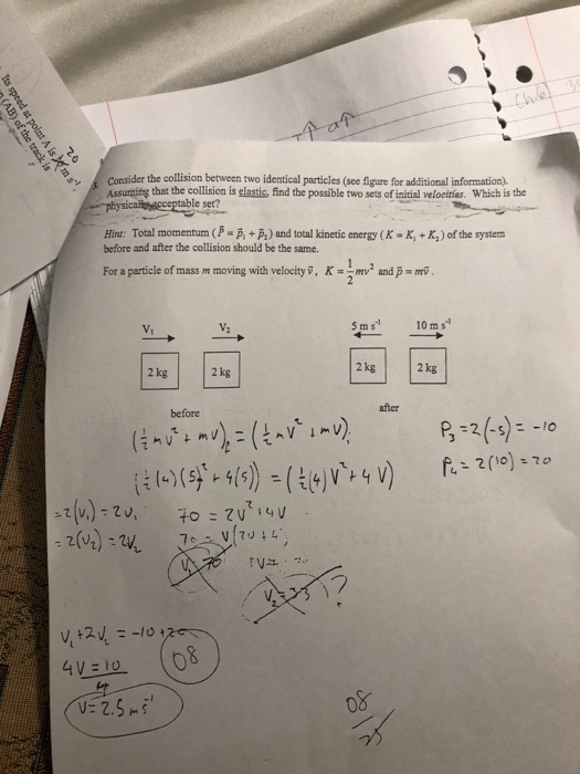 Solved Consider the collision between two identical | Chegg.com