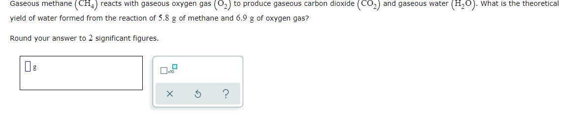 Solved Gaseous ethane (CH3 CH3) will react with gaseous | Chegg.com