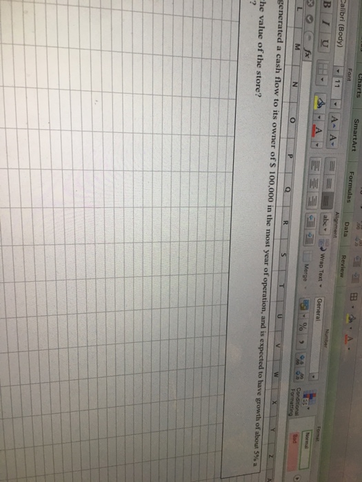 Solved out Tables Charts SmartArt Formulas Data Review Font | Chegg.com