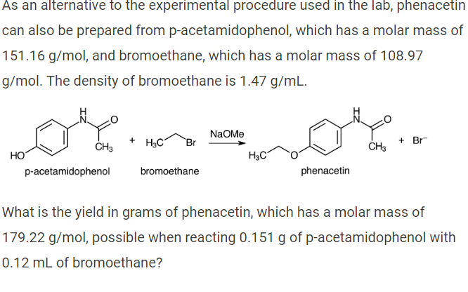 Solved As an alternative to the experimental procedure used | Chegg.com
