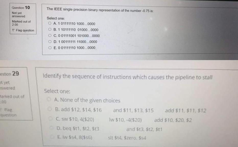 Solved The IEEE single precision binary representation of | Chegg.com