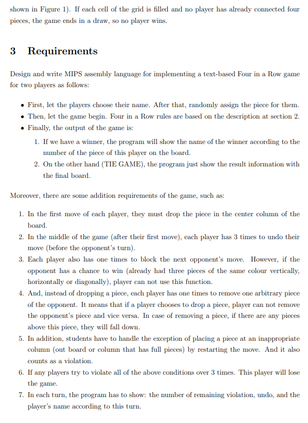 Solved ASSIGNMENT SPECIFICATIONS 1 Outcomes After finishing | Chegg.com