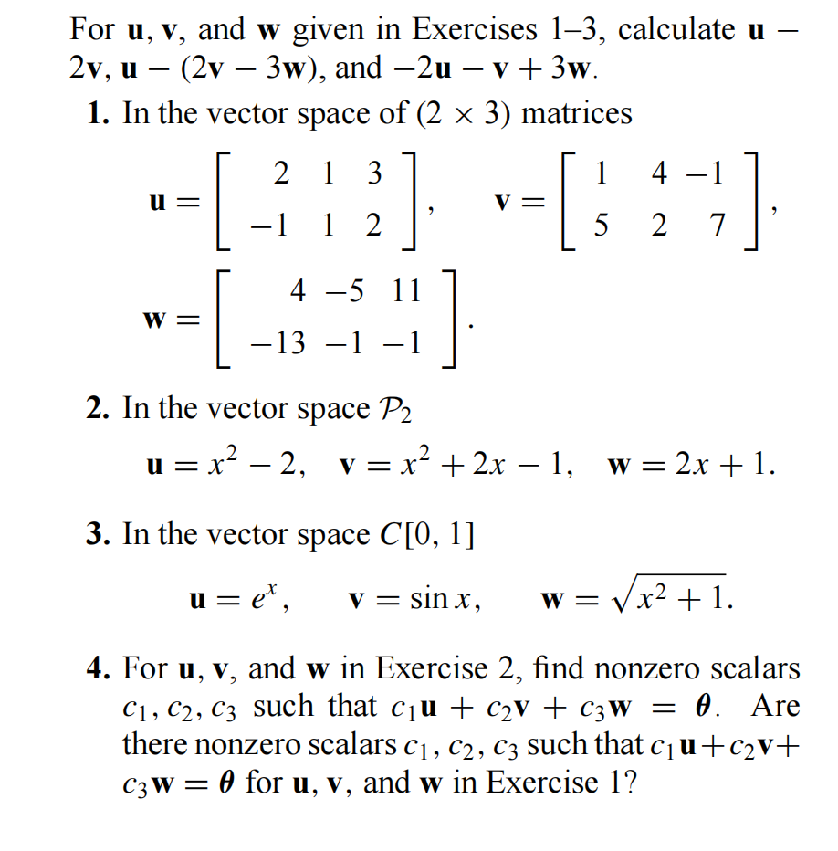 [Solved]: Please do #2 #3 #4 For ( mathbf{u},