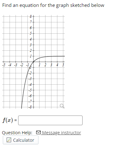 Solved Find an equation for the graph sketched below f(x)= | Chegg.com