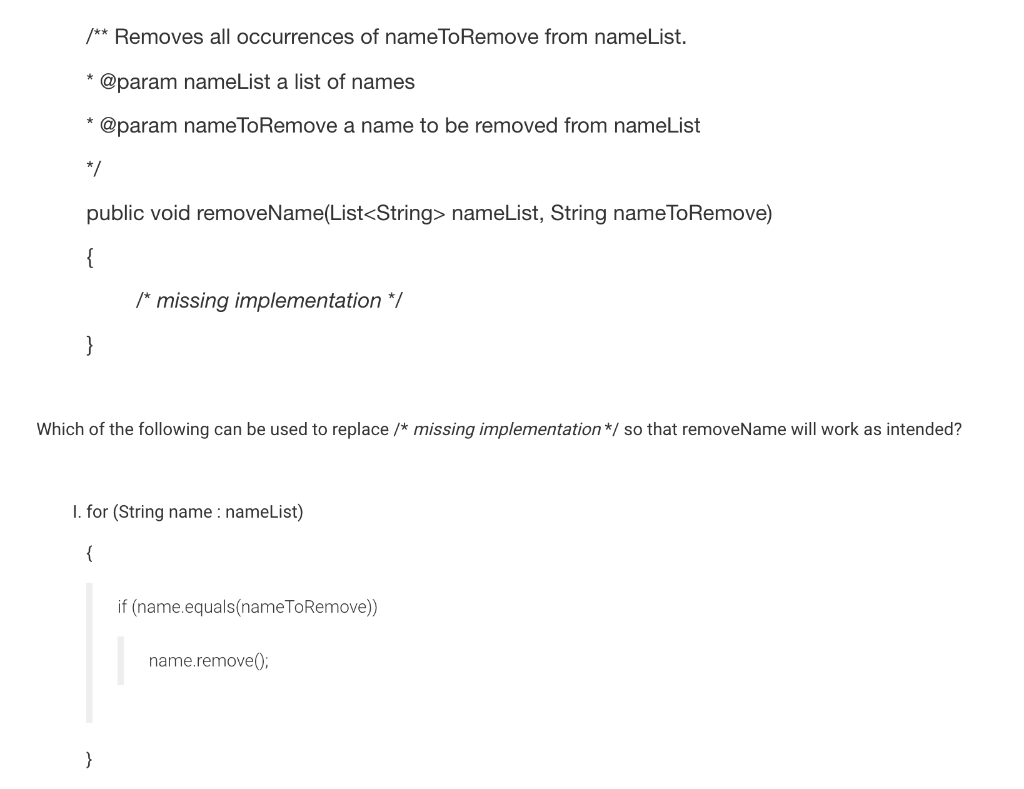 Solved Removes All Occurrences Of Name To Remove From