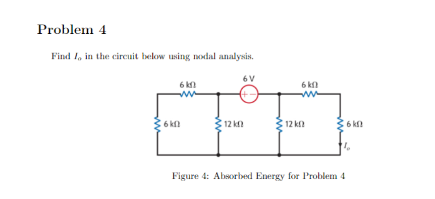 Solved Find Io in the circuit below using nodal analysis. | Chegg.com