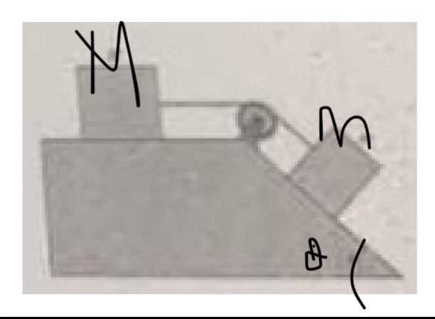 Solved Newton’s Second Law — Two blocks m and M are | Chegg.com