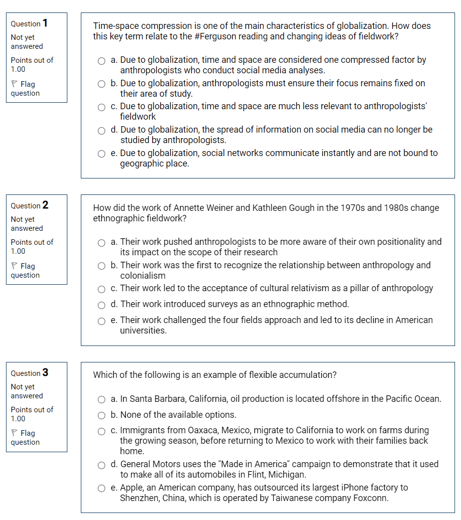 Solved Time-space compression is one of the main | Chegg.com