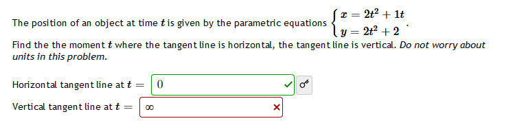 Solved I 2t2 1t The Position Of An Object At Time T Is