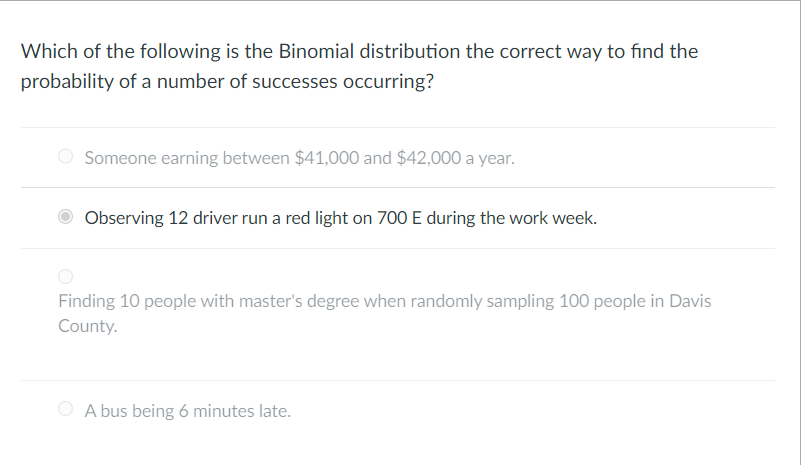 Solved Which of the following is the Binomial distribution | Chegg.com
