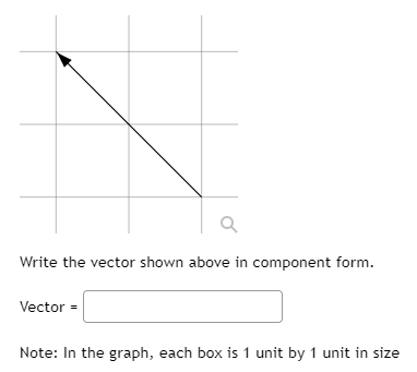 Solved Write the vector shown above in component form. | Chegg.com