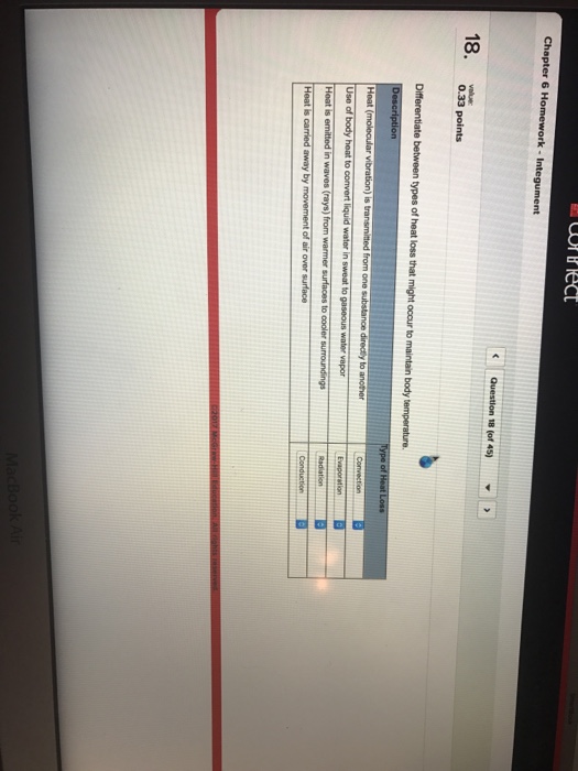 Solved Determine between types of heat loss that might occur | Chegg.com