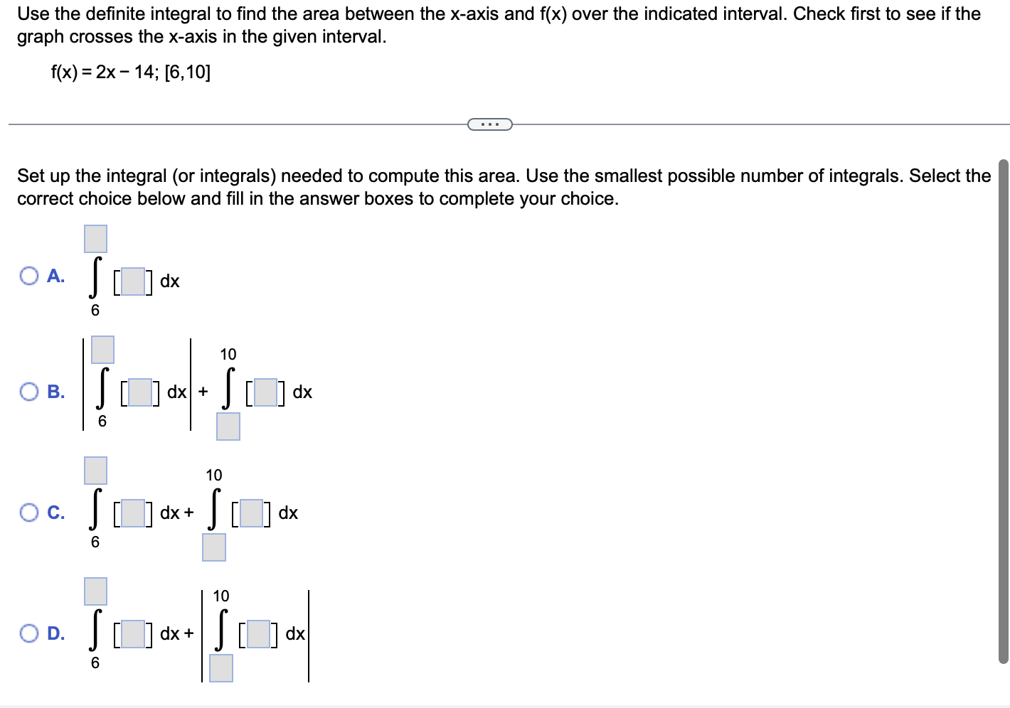 Solved Use the definite integral to find the area between | Chegg.com