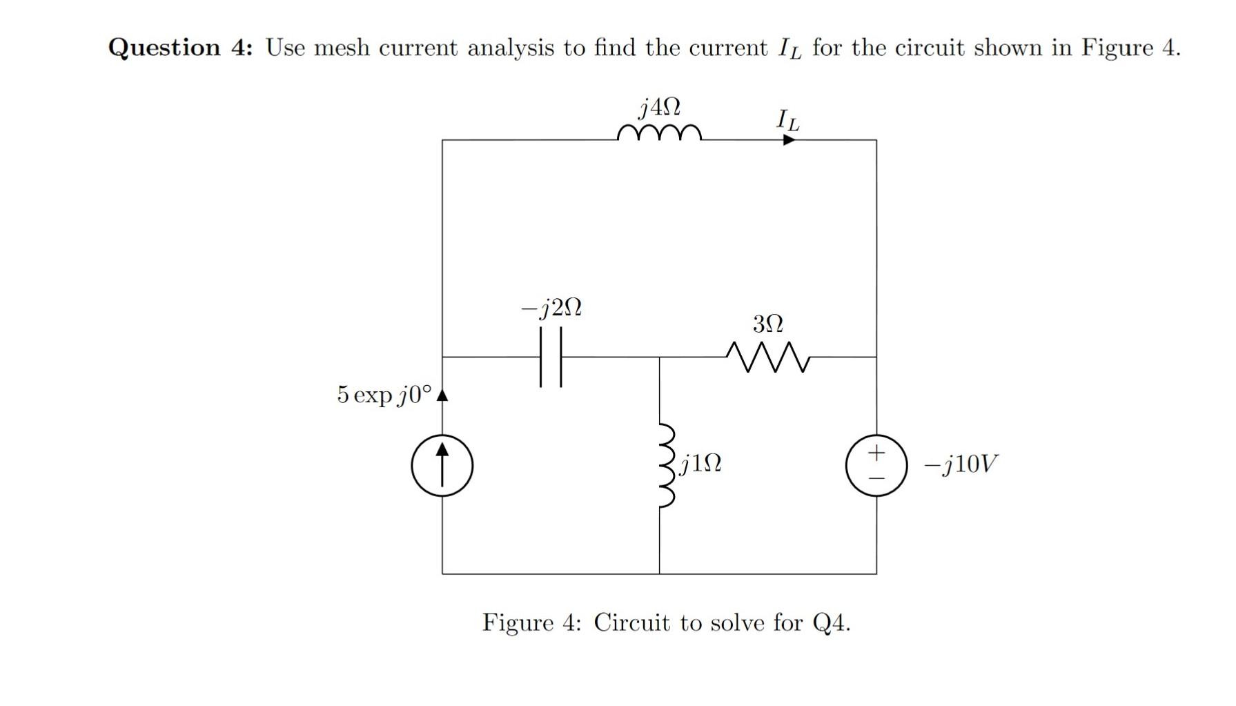 Solved Question 4: Use mesh current analysis to find the | Chegg.com