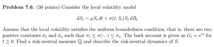 Solved Problem 7.6. (30 points) Consider the local | Chegg.com