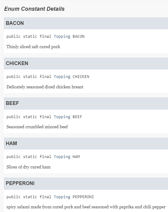 Solved Please provide an original creation of the below Enum | Chegg.com