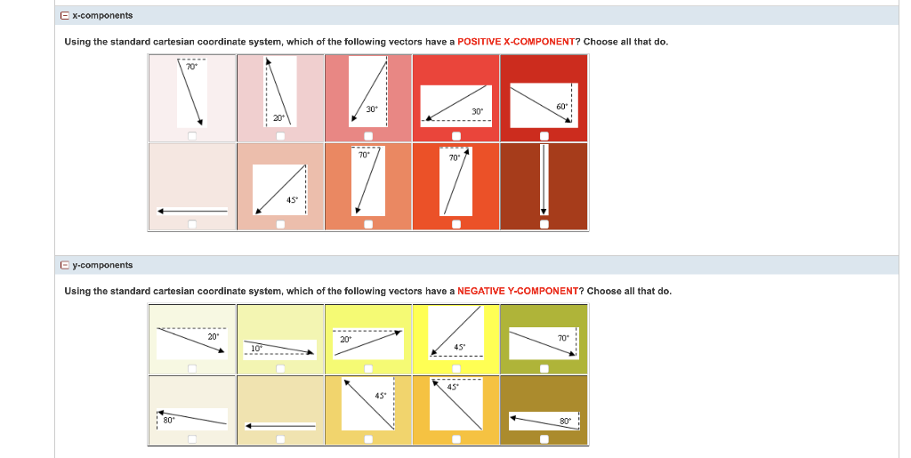 Solved Ex-components Using the standard cartesian coordinate | Chegg.com
