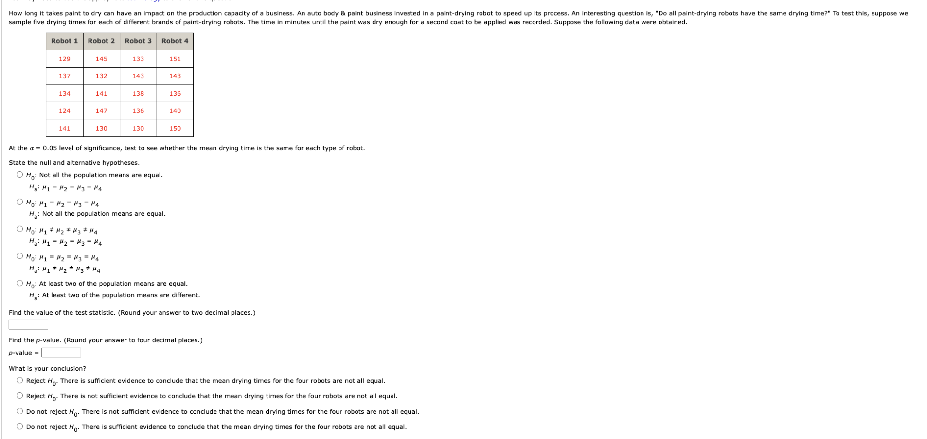 Solved To test for any significant difference in the number | Chegg.com