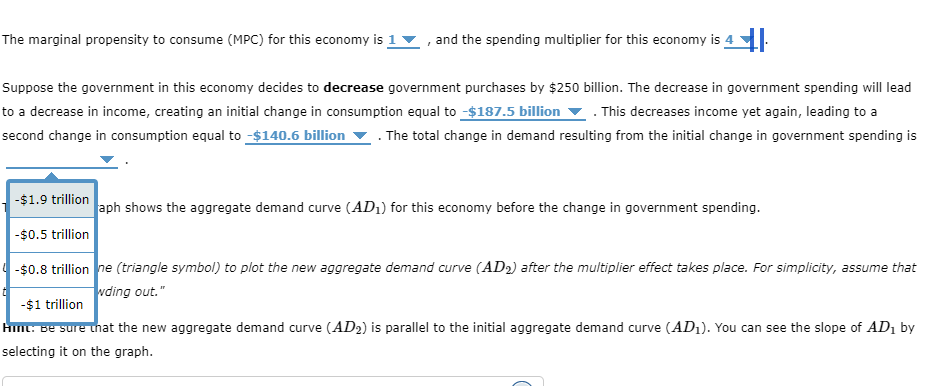 Solved The marginal propensity to consume (MPC) for this | Chegg.com