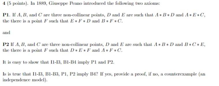 Solved P1. If A,B, and C are three non-collinear points, D | Chegg.com