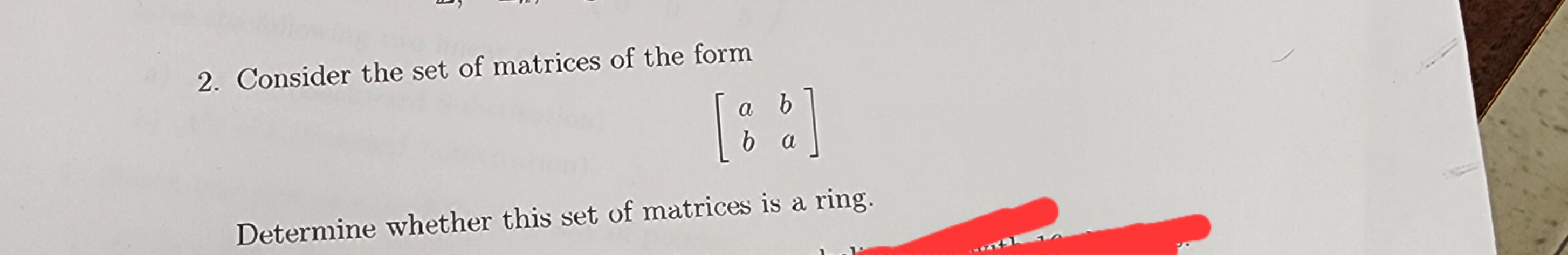 Solved Consider the set of matrices of the | Chegg.com