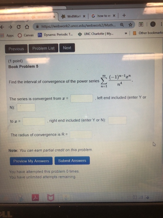 Solved es c a https/webwork2.uncced/webwork2/Math.. ::: Apps | Chegg.com