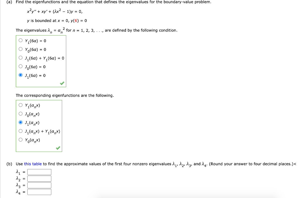 Solved A Find The Eigenfunctions And The Equation That 6248