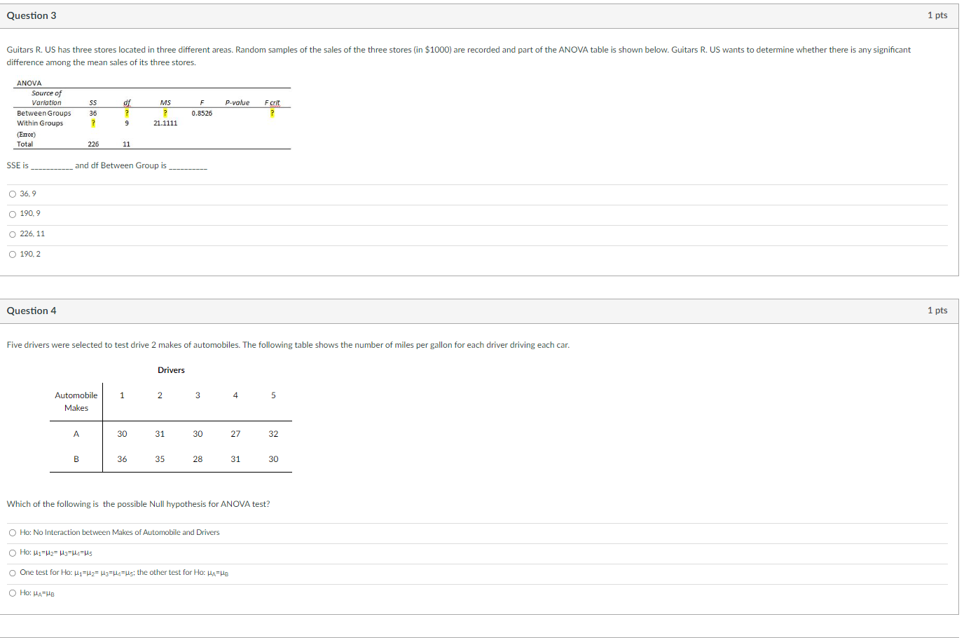 Solved SSE is. and df Between Group is \begin{tabular}{l} | Chegg.com