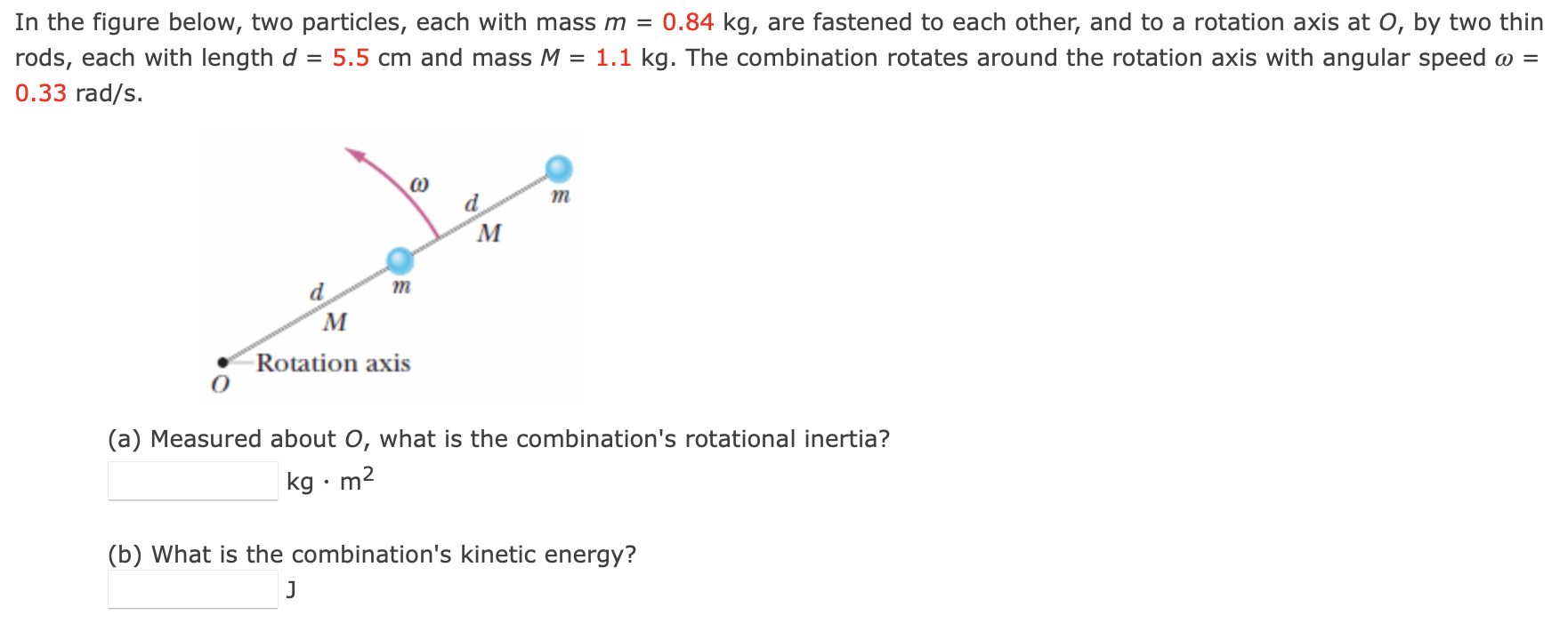 Solved In the figure below, two particles, each with mass m | Chegg.com