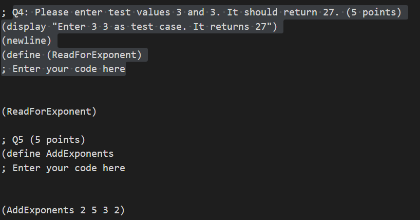 Solved ; 04: Please enter test values 3 and 3. It should | Chegg.com