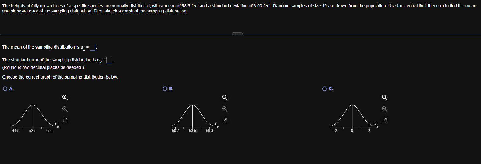 Solved and standard error of the sampling distribution. Then | Chegg.com