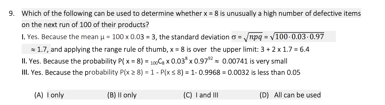 Solved Which of the following can be used to determine | Chegg.com